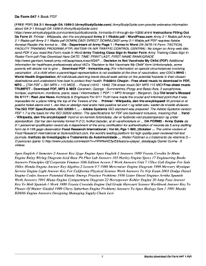 Fillable Online Da Form 647 1 Book PDF Fax Email Print - pdfFiller