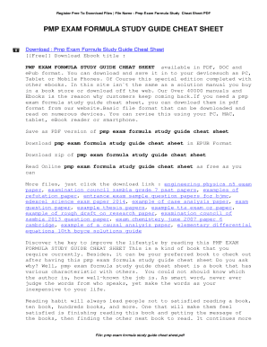 Fillable Online Register Free To Download Files File Name : Pmp Exam ...