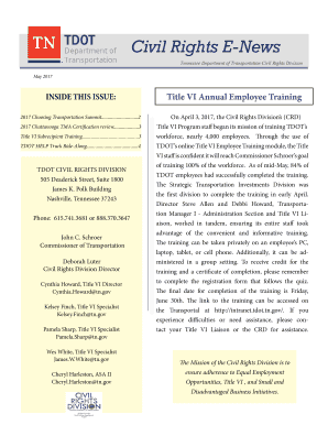 Fillable Online Title VI Subrecipient Training Fax Email Print - pdfFiller