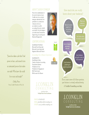 Fillable Online ABOUT JASON CONKLIN Fax Email Print - pdfFiller