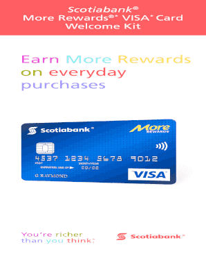 Fillable Online More Rewards* VISA* Card Fax Email Print - pdfFiller
