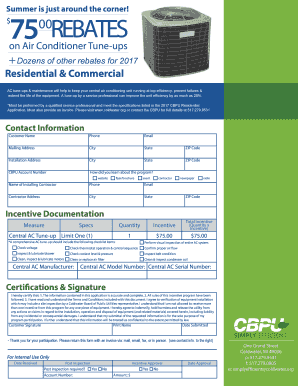 Fillable Online 75 REBATES Fax Email Print - pdfFiller