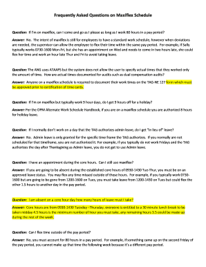 Fillable Online Frequently Asked Questions on Maxiflex Schedule Fax ...