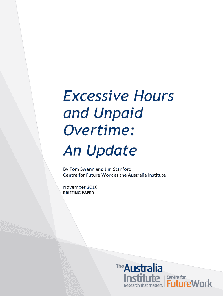 Fillable Online Excessive Hours Fax Email Print - pdfFiller