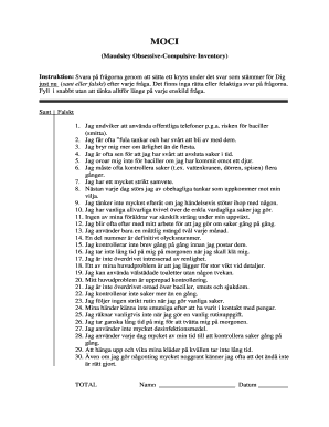 Fillable Online (Maudsley Obsessive-Compulsive Inventory) Fax Email ...