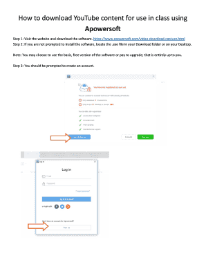 Fillable Online How to download YouTube content for use in class using ...