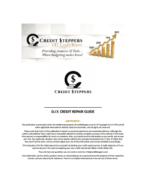 Fillable Online CREDIT REPAIR GUIDE Fax Email Print - pdfFiller