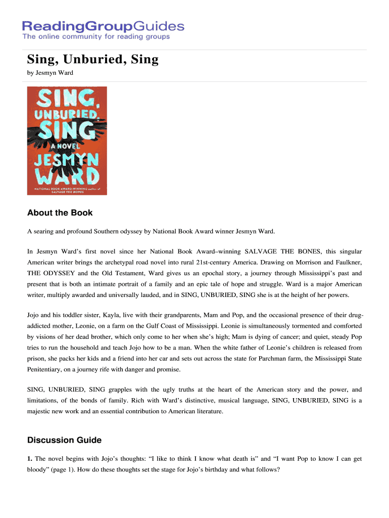 Fillable Online Sing, Unburied, Sing Fax Email Print - pdfFiller