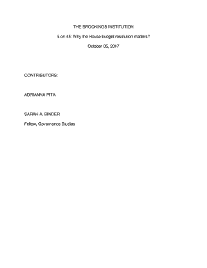 Fillable Online 5 on 45: Why the House budget resolution matters Fax ...