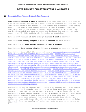 Fillable Online Register Free To Download Files File Name : Dave Ramsey ...