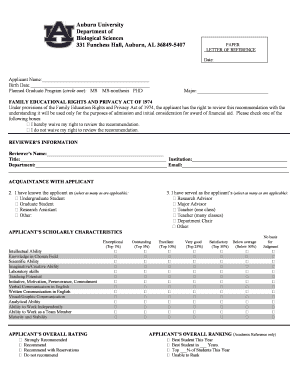 Fillable Online 331 Funchess Hall, Auburn, AL 36849-5407 Fax Email ...