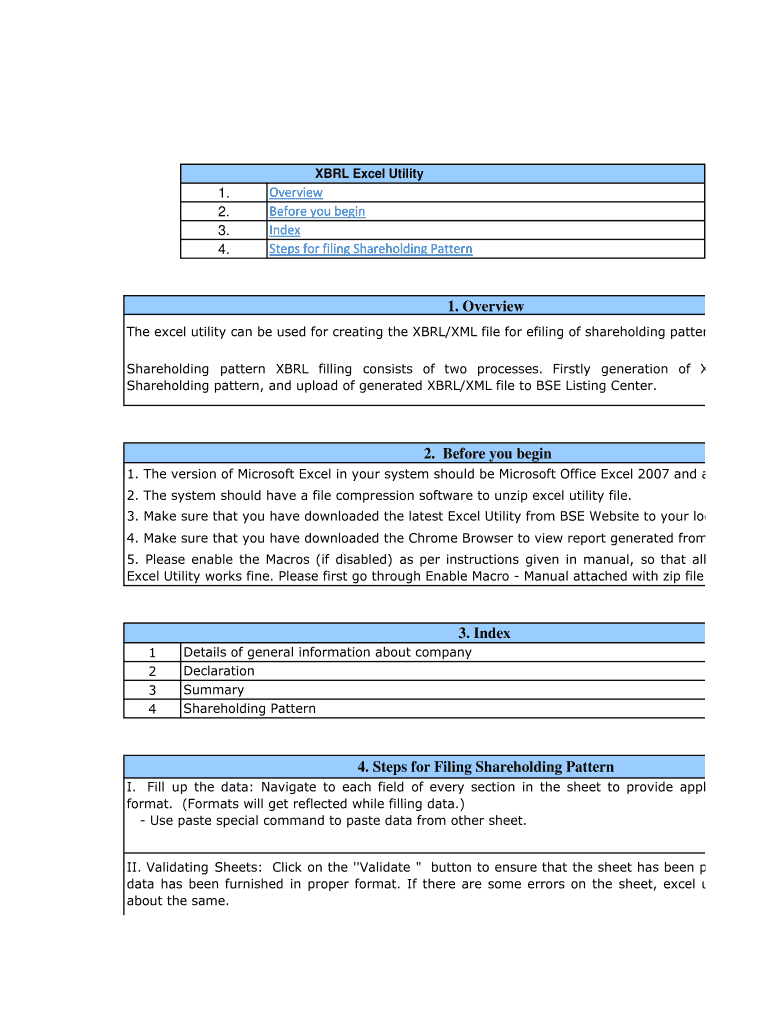 Fillable Online Steps for filing Shareholding Pattern Fax Email Print ...