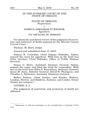 Fillable Online JOSHUA ABRAHAM TURNIDGE, Fax Email Print - pdfFiller