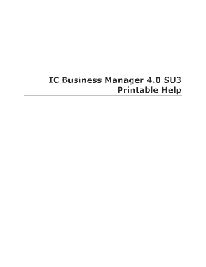 Fillable Online IC Business Manager 4 Fax Email Print - pdfFiller