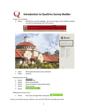 Fillable Online Introduction to Qualtrics Survey Builder Fax Email ...