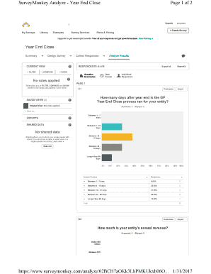 Fillable Online SurveyMonkey Analyze - Year End Close Fax Email Print - pdfFiller