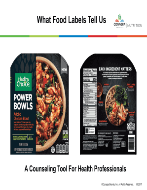 Fillable Online What Food Labels Tell Us Fax Email Print - pdfFiller