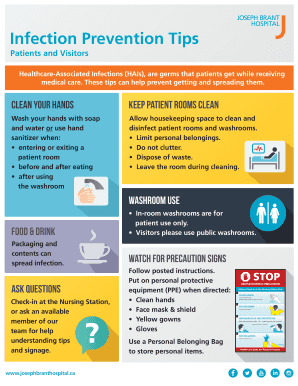 Fillable Online Infection Prevention Tips Fax Email Print - pdfFiller
