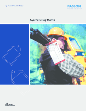Fillable Online Synthetic Tag Matrix Fax Email Print - pdfFiller