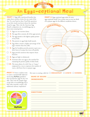 Fillable Online An Eggs-ceptional Meal Fax Email Print - pdfFiller
