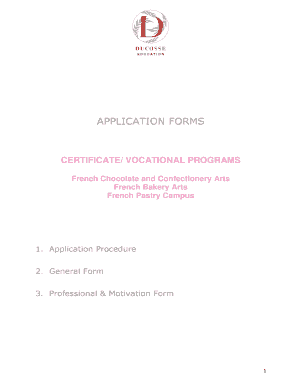 Fillable Online CERTIFICATE/ VOCATIONAL PROGRAMS Fax Email Print ...