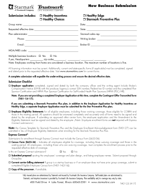 Fillable Online New Business Submission Fax Email Print - pdfFiller