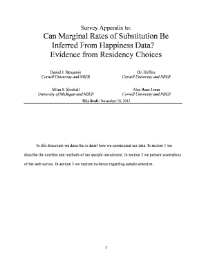 Fillable Online Survey Appendix to: Fax Email Print - pdfFiller