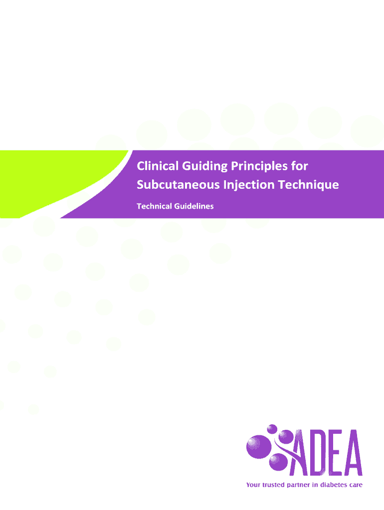 Fillable Online Subcutaneous Injection Technique Fax Email Print ...