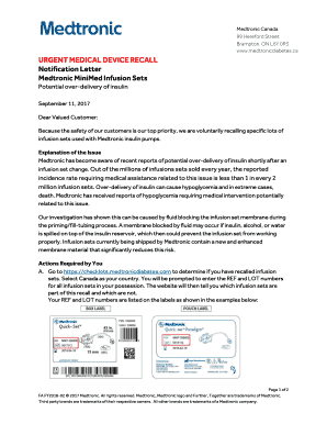 Fillable Online Medtronic Canada Fax Email Print - pdfFiller