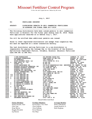 Fillable Online Missouri Fertilizer Control Program Fax Email Print ...