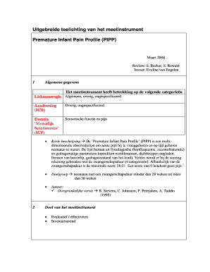 Fillable Online Premature Infant Pain Profile (PIPP) Fax Email Print ...
