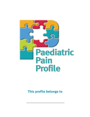Fillable Online Background to Paediatric Pain Profile Fax Email Print ...