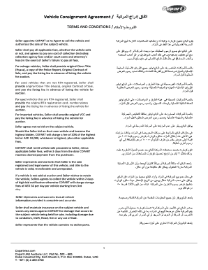 Fillable Online Vehicle Consignment Agreement / Fax Email Print - pdfFiller