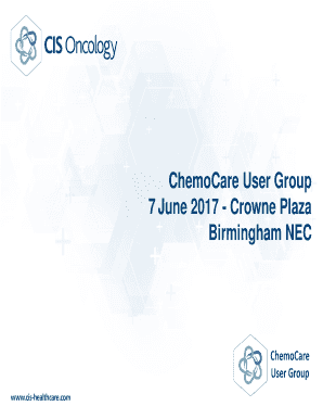 Fillable Online ChemoCare User Group Fax Email Print - pdfFiller