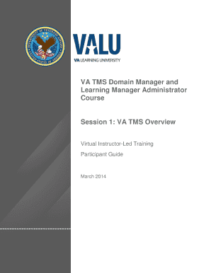 Fillable Online valu va VA TMS Domain Manager and Fax Email Print ...