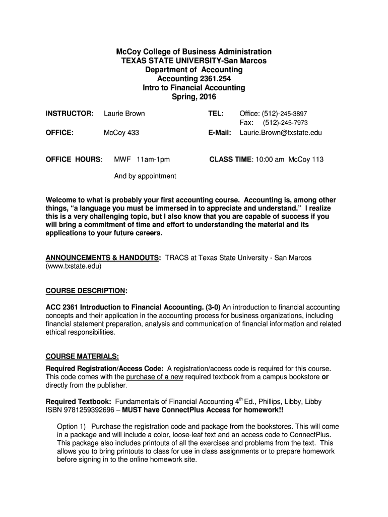 Fillable Online Accounting 2361 Fax Email Print - pdfFiller
