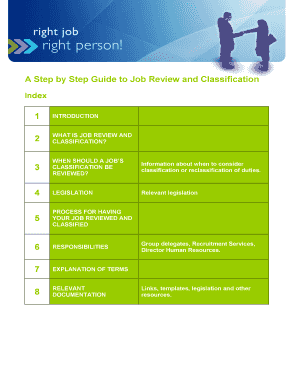 Fillable Online A Step by Step Guide to Job Review and Classification ...