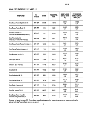 Fillable Online SENIOR EXECUTIVE SERVICE PAY SCHEDULES Fax Email Print ...