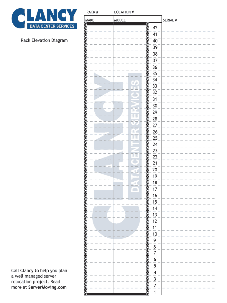 Fillable Online Rack Elevation Diagram Fax Email Print - pdfFiller