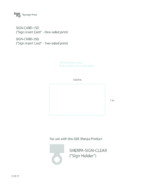 Fillable Online Signage Parts Fax Email Print - pdfFiller