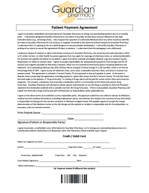 Fillable Online Patient Payment Agreement Fax Email Print - pdfFiller