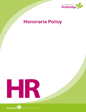 Fillable Online Honoraria Policy Fax Email Print - pdfFiller