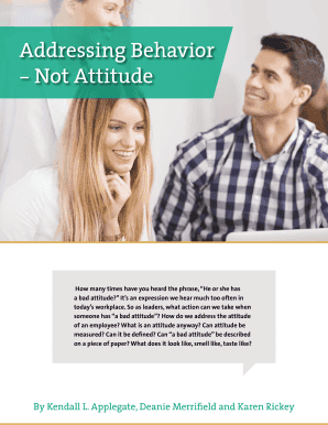 Fillable Online Addressing Behavior Fax Email Print - pdfFiller