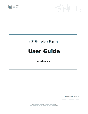 Fillable Online eZ Service Portal Fax Email Print - pdfFiller