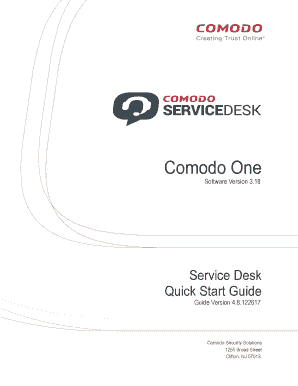 Fillable Online Comodo One - Service Desk - Quick Start Guide Fax Email ...
