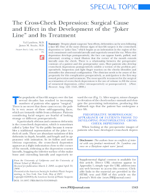 Cross Cheek Depression - Fill Online, Printable, Fillable, Blank ...