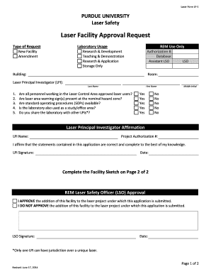 Fillable Online Laser Form LF-1 Fax Email Print - pdfFiller