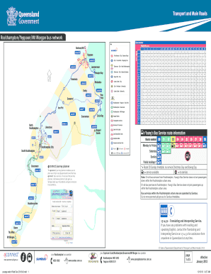 Fillable Online Rockhampton/Yeppoon/Mt Morgan bus network Fax Email ...