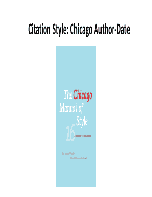 Fillable Online Citation Style: Chicago Author-Date Fax Email Print ...