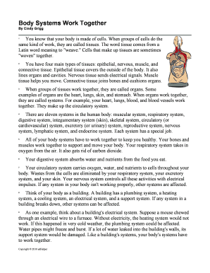 Fillable Online Body Systems Work Together Fax Email Print - pdfFiller